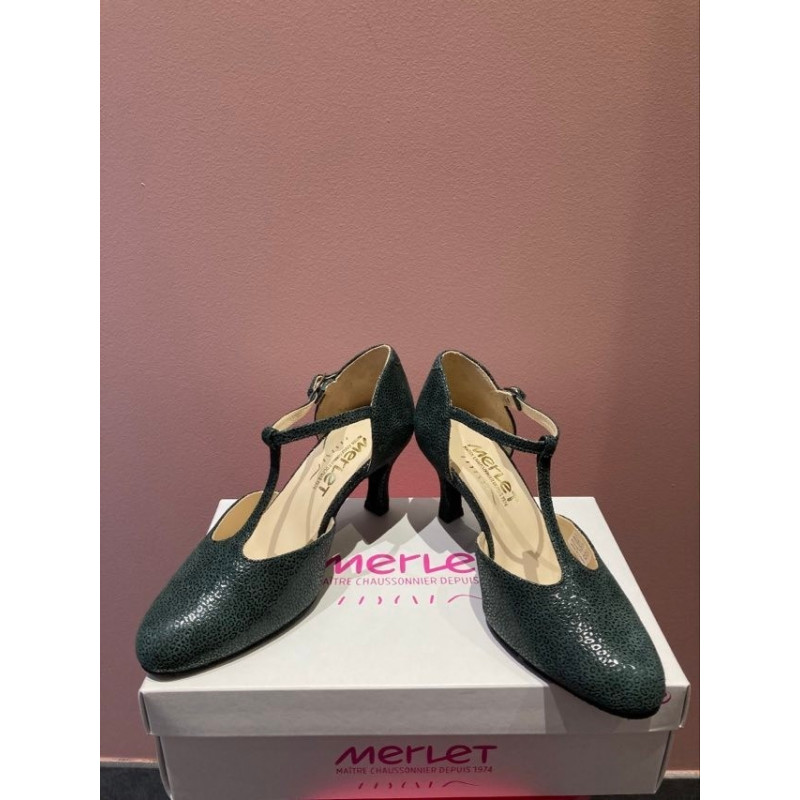 Chaussure de danse de salon NINA MERLET Vert bouteille